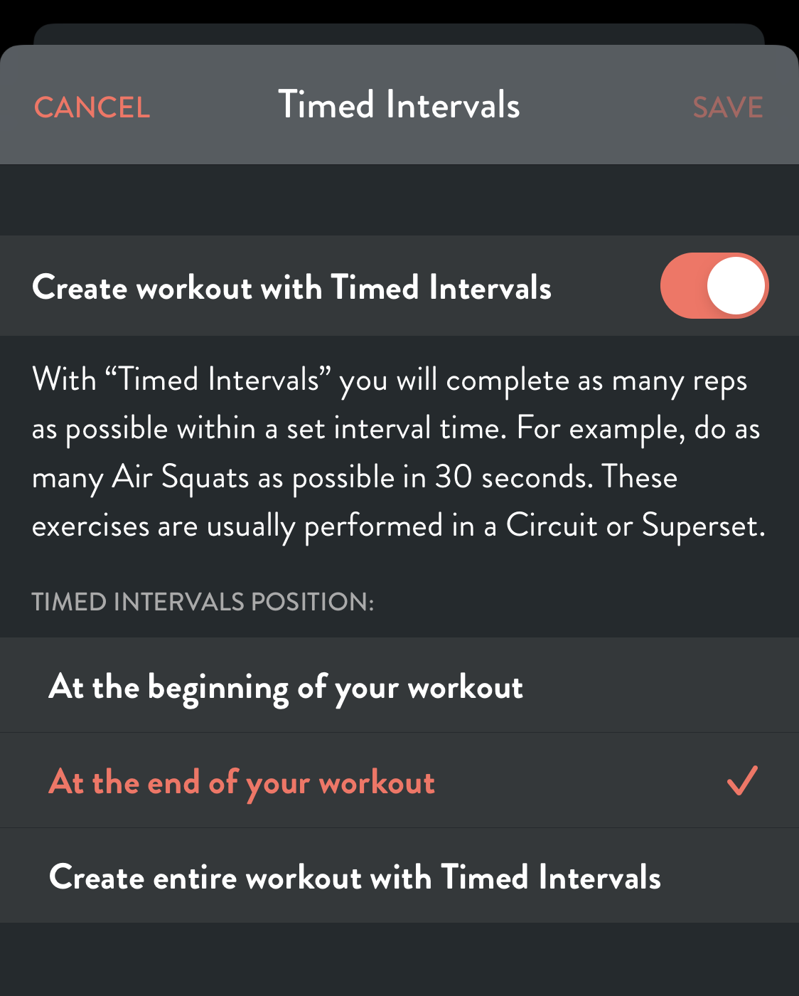 Timed Intervals – Fitbod's Help Center